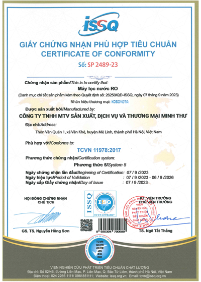 Cây nước nóng lạnh KOSOVOTA Pro-483L - Xử lý nước MYCOgroup